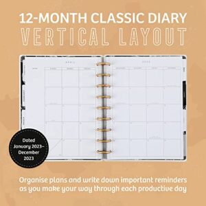 Happy Planner 2023 Daily Planner and Calendar, 12-Month Daily, Weekly, and Monthly Planner, Jan. 2023–Dec. 2023, Vertical Layout, Gold & Black Theme, Classic Size, 7 Inches by 9 1/4 Inches