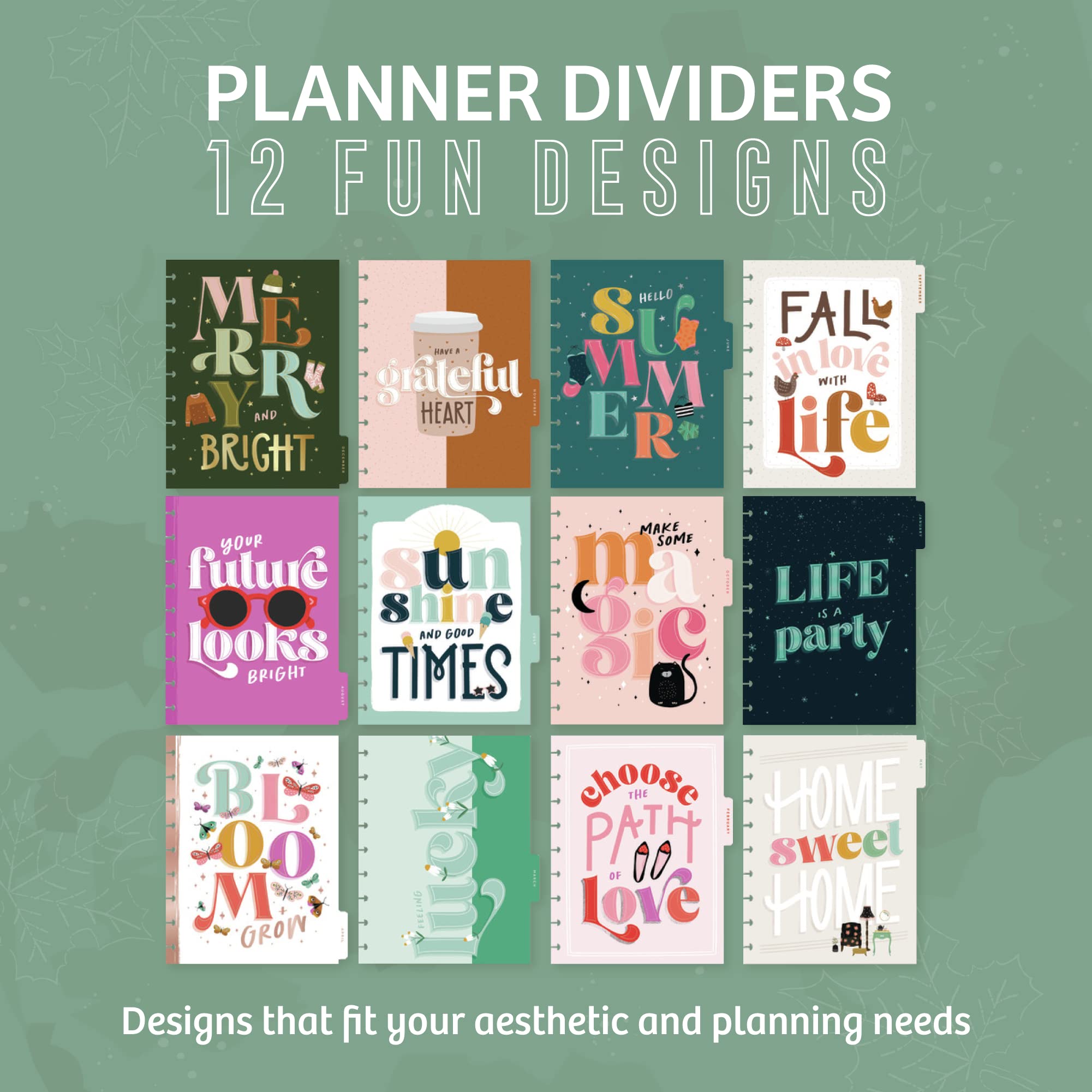 Happy Planner 2023 Daily Planner and Calendar, 12-Month Daily, Weekly, and Monthly Planner, Jan. 2023–Dec. 2023 Diary, Vertical Layout, Life Is a Party Theme, Classic Size, 17.78 x 23.50 cm