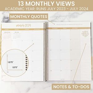 bloom daily planners 2023-2024 (8.5" x 11") Academic Year Day Planner (July 2023 - July 2024) - Weekly/Monthly Dated Agenda Organizer with Tabs - Zodiac