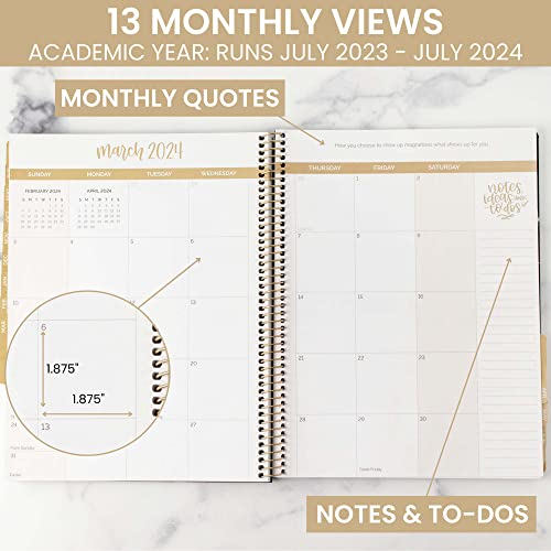 bloom daily planners 2023-2024 (8.5" x 11") Academic Year Day Planner (July 2023 - July 2024) - Weekly/Monthly Dated Agenda Organizer with Tabs - Zodiac