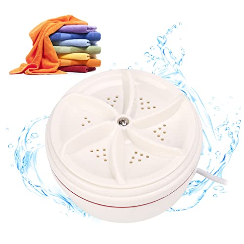 Hztyyier Portable Washing Machine, USB Powered Portable Ultrasonic Turbine Washer for Home, Business, Travel, College Room