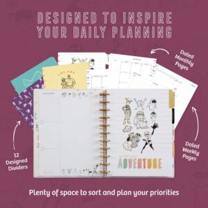 Happy Planner Disney Pixar 2023 Daily Planner for Jan. 2023–Dec. 2023, 12-Month Daily, Weekly, and Monthly Planner, Bright Year Vertical Layout, Big Size, 11 Inches by 8 1/2 Inches