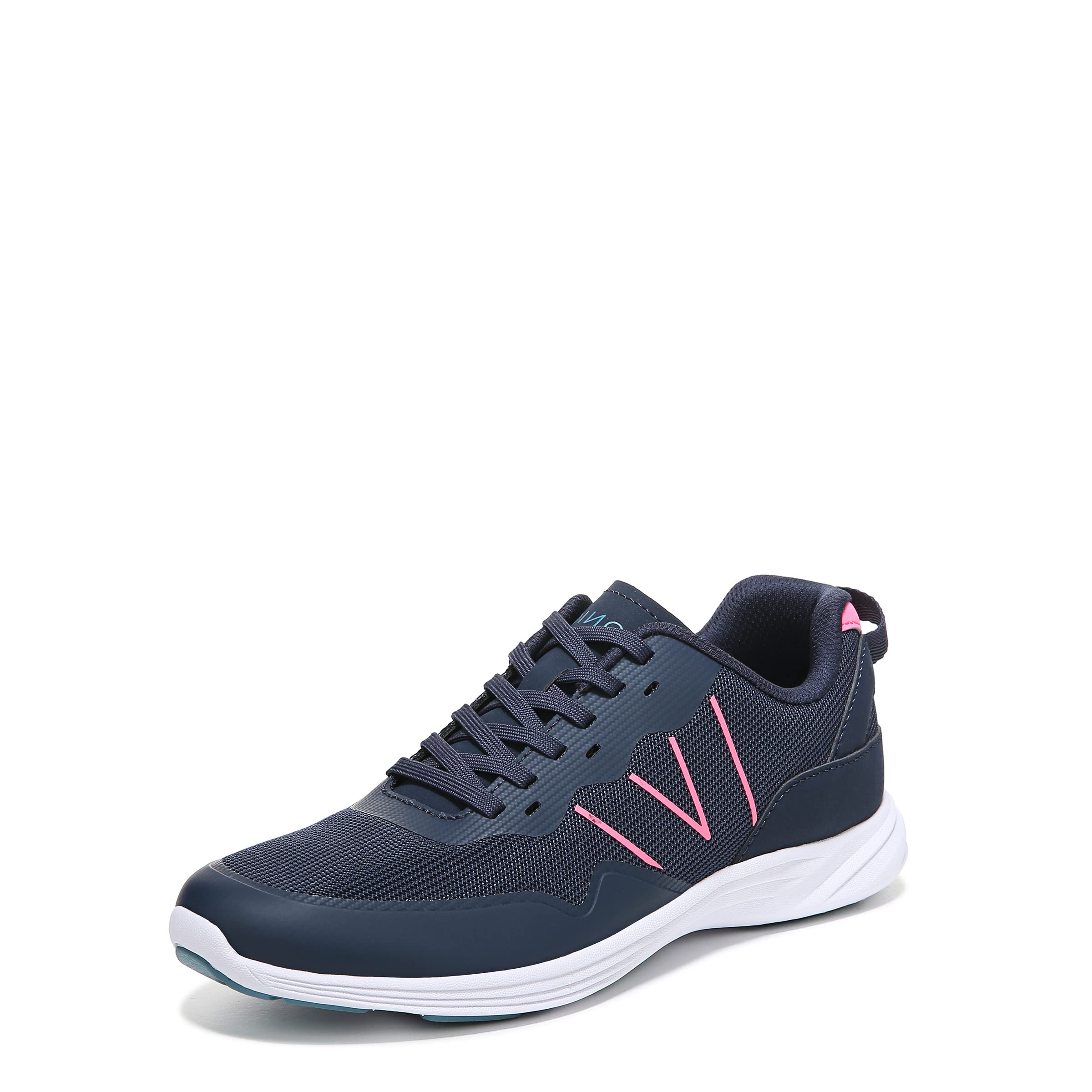 Vionic Women's Agile Audie Walking Sneakers-Supportive Lace-Up Sneakers That Include Three-Zone Comfort with Orthotic Insole Arch Support, Medium and Wide Fit, Navy 8 Medium