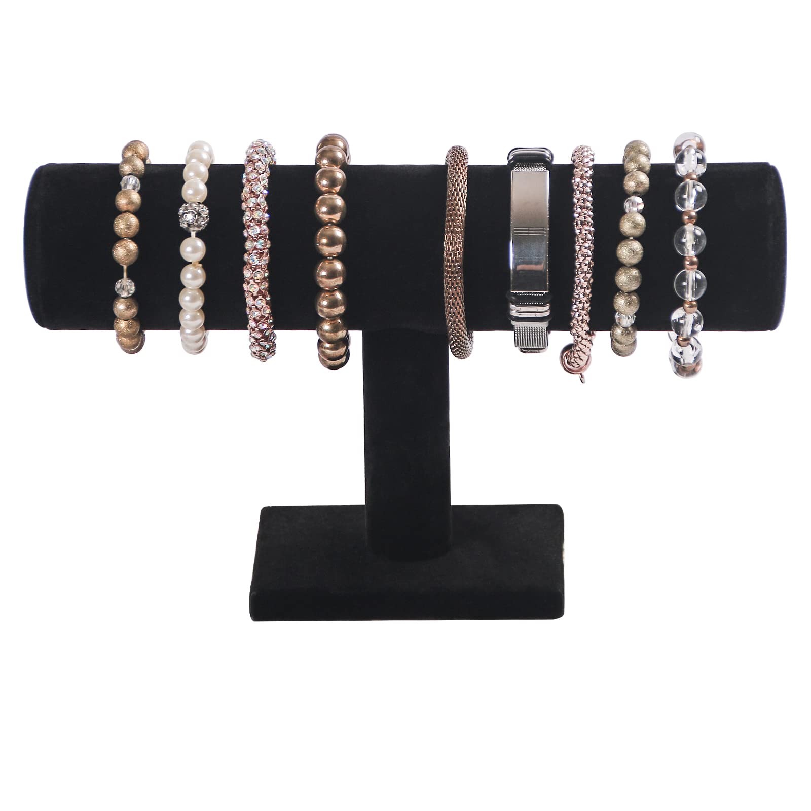 Coward Bracelet Holder Organizer for Show Jewelry Display Boutique Watch Stand for Selling Organization Storage (Detachable Back Velvet)