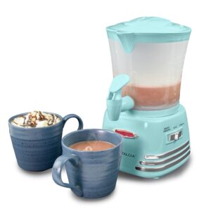 Nostalgia NRHCM32AQ6A Retro 32-Ounce Hot Chocolate, Milk Frother, Cappuccino,Latte Maker and Dispenser