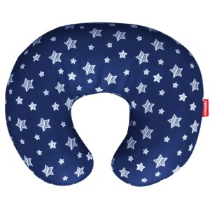 Nursing Pillow Cover Navy for Baby Boys, Breastfeeding Nursing Pillow Slipcovers Super Soft, Navy Star and Nursing Pillows for Breastfeeding and Positioner Breathable, 3D Air Mesh Breastfeeding Pillow