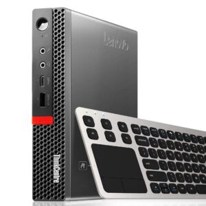 lenovo desktop i7 thinkcentre m920q tiny mini computers, 32gb ram, new 1tb nvme ssd, windows 11 pro business desktop, htpc keyboard, ax210 wifi 6e, bluetooth (renewed)