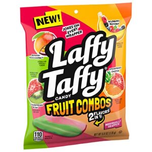 Laffy Taffy Candy, Fruit Combos, Individually Wrapped Mini Bars, 6 Ounce