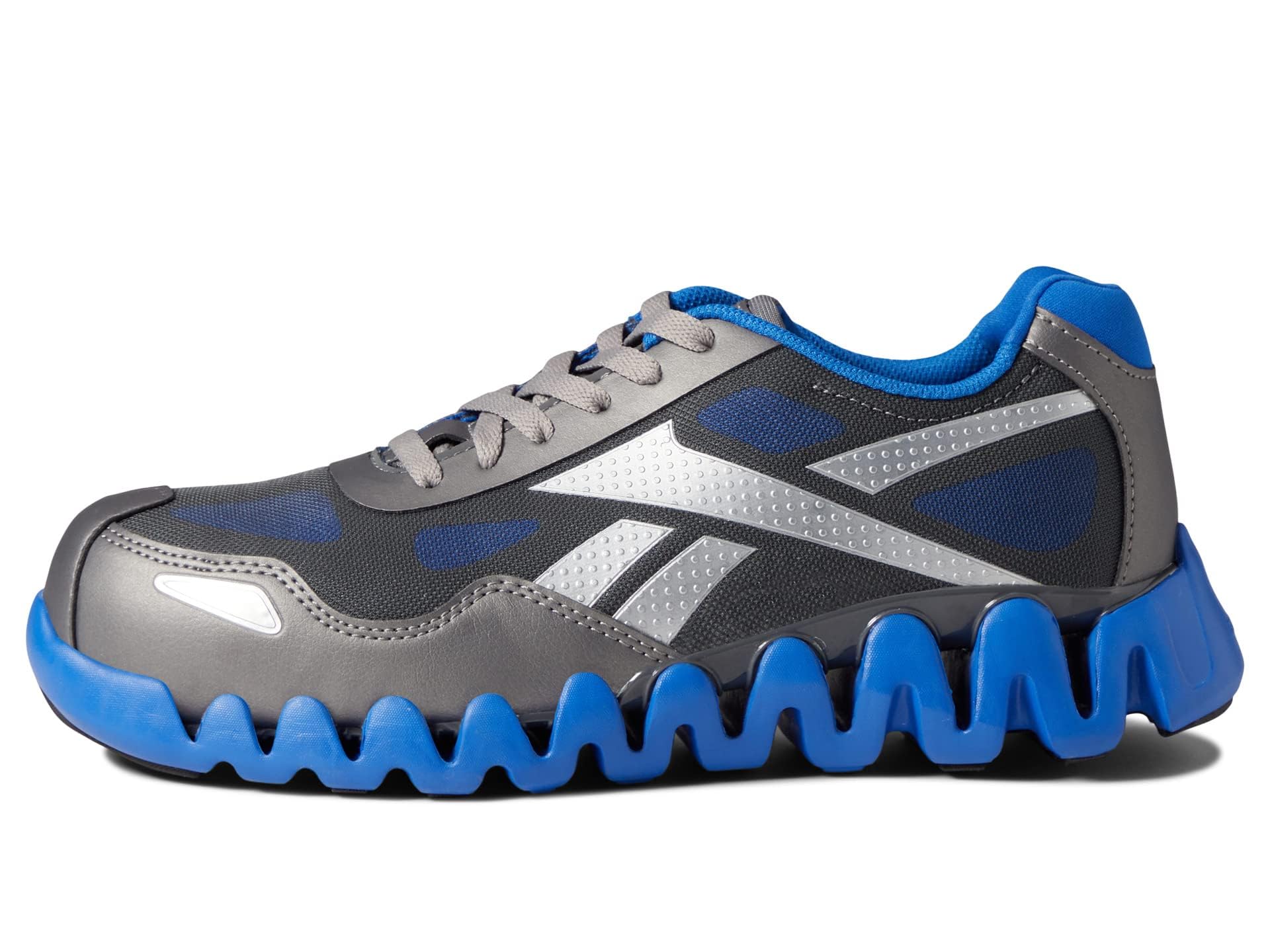 Reebok Zig Pulse Work EH Comp Toe Grey/Blue 7 B (M)