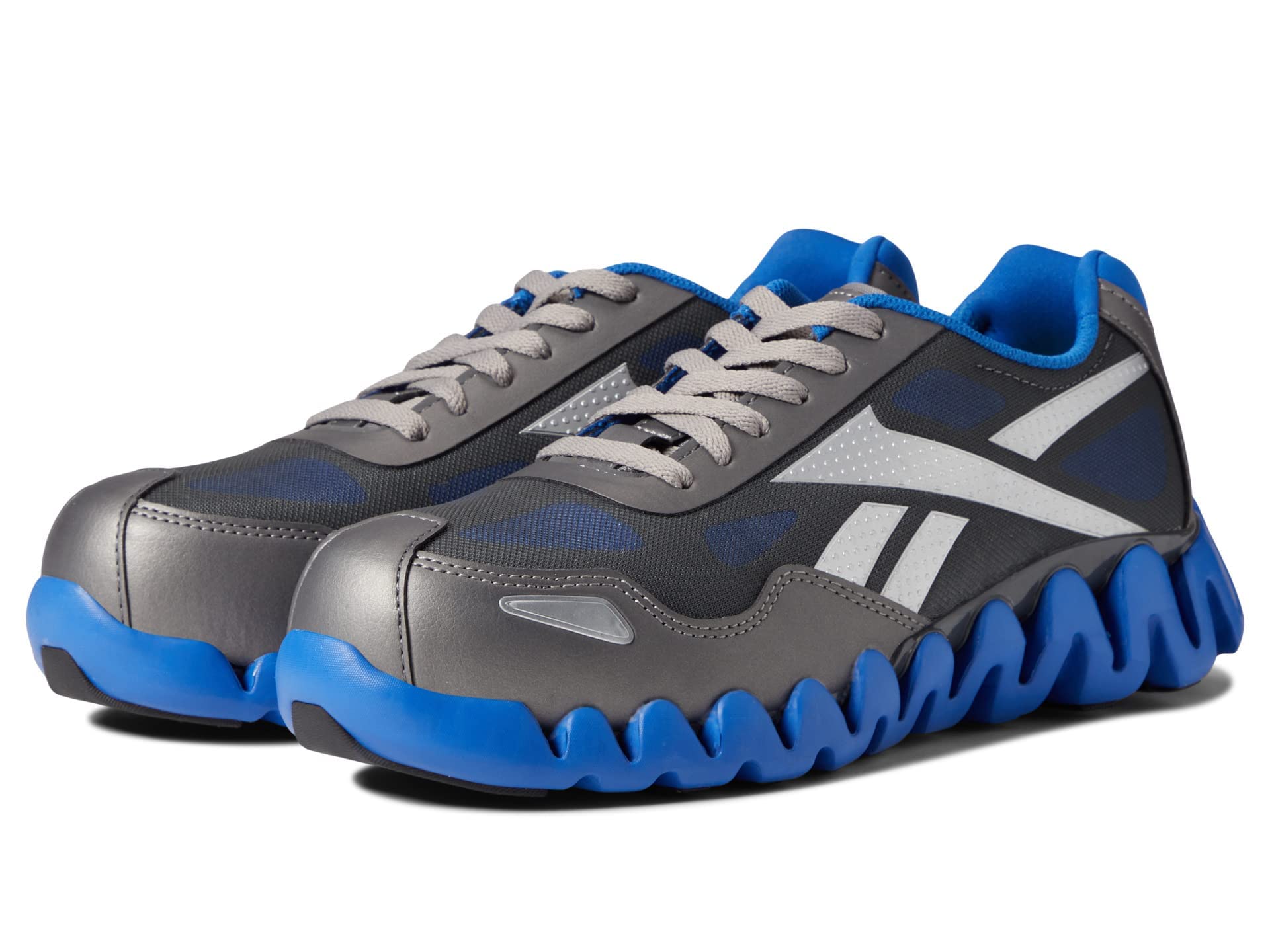 Reebok Zig Pulse Work EH Comp Toe Grey/Blue 7 B (M)