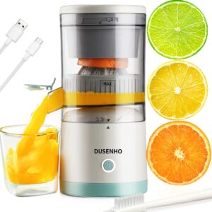 Citrus Juicer Machines Rechargeable - Portable Juicer with USB and Cleaning Brush for Orange, Lemon, Grapefruit