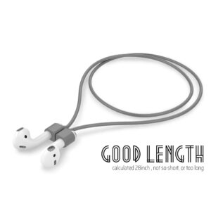 cobcobb Ultra Strong Magnetic Airpod Pro Strap Anti-Lost Cord Sports Lanyard Compatible with Airpods 3rd 2nd Generation Pro 3 2 1 (Grey)