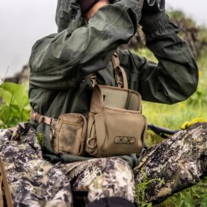 Eberlestock Recon Modular Bino Pack - Advanced Binocular Harness System with Customizable Attachments - Dry Earth - Small