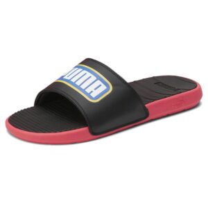 puma womens cool cat alumni slide sandals sandals casual - black - size 11 m