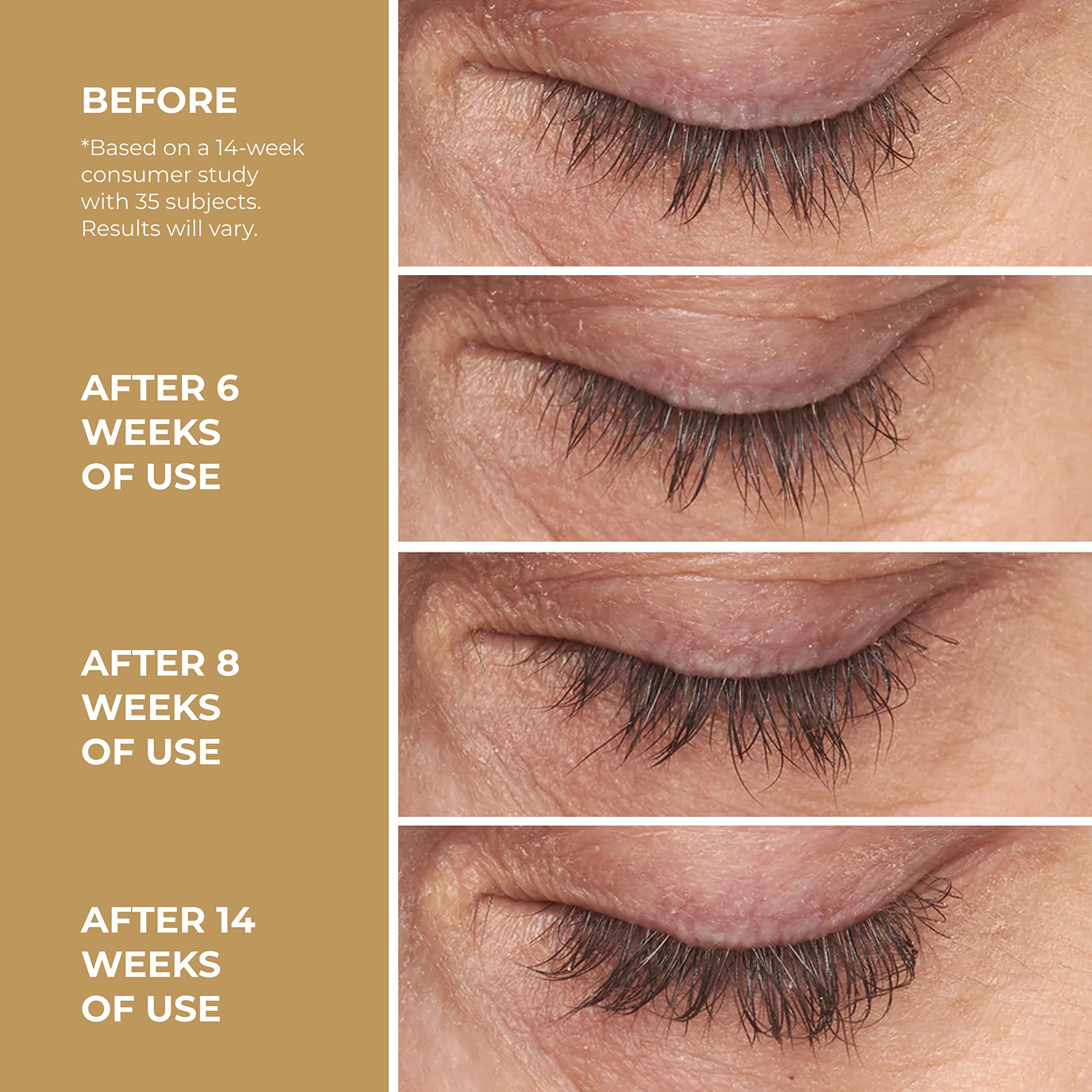 Lilly Lashes Level Up Conditioning Lash Serum, Eyelash Serum, Eyelash Serum for Fuller Natural Lashes, Non Irritating Lash Serum and Eyebrow Serum, Lash Therapy