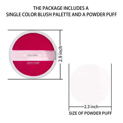 Boobeen Powder Blush Matte Blush, Highly Pigmented Beauty Cream Blush Palette for Create A Natural Cheek Flushed Look, Rich Colors