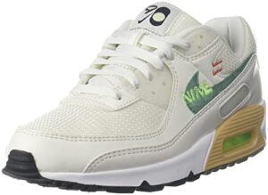 nike women's air max 90 shoes, black/green, 7