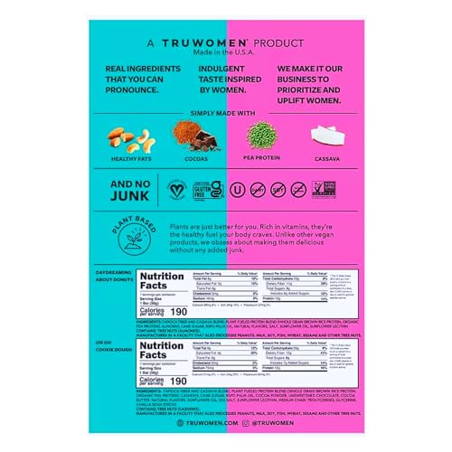 TRUWOMEN TRUBAR Plant Protein Bars 16ct,1.76oz