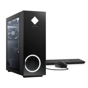 hp omen 30l gaming desktop gamer tower pc amd 8-core ryzen 7 5800x up to 4.7 ghz beats 10th i7-10700f geforce rtx 3070 ti (32gb ddr4 ram | 1tb pcie ssd | 1tb hdd) vr ready 750w psu liquid cooling w11p