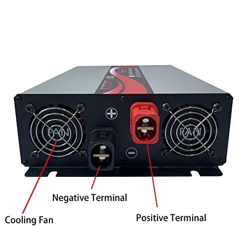 KRXNY 4000W Pure Sine Wave Off Grid Power Inverter 48V DC to 120V AC with USB Port LCD Display 60HZ