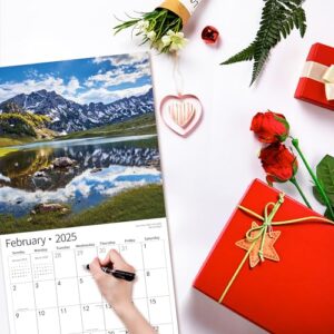 2024 Wall Calendar,Calendar 2025, 18 Months July 2024 - December 2025, Wall Calendar National Parks, 12" x 24" Opened,Full Page Months Thick & Sturdy Paper for Gift Perfect Calendar Organizing & Planning