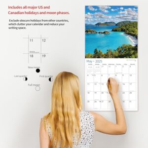 2024 Wall Calendar,Calendar 2025, 18 Months July 2024 - December 2025, Wall Calendar National Parks, 12" x 24" Opened,Full Page Months Thick & Sturdy Paper for Gift Perfect Calendar Organizing & Planning