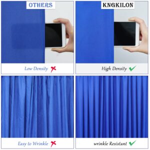 10x10FT Royal Blue Backdrop Curtain for Party - Royal Blue Backdrop for Baby Shower Birthday Photo Home Party Backdrop Curtains 5x10FT 2 Panels