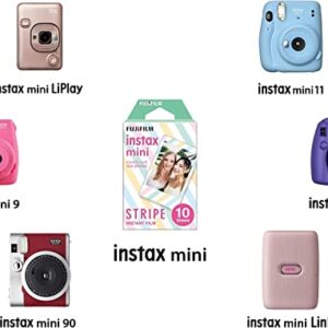 Fujifilm Instax Mini Stripe Instant Film 4 Packs of 10 = 40 Shots Bulk Pack