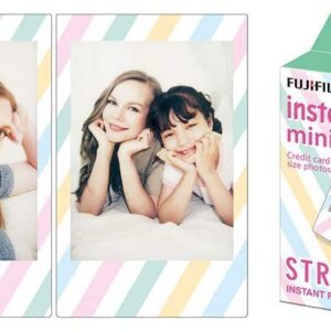 Fujifilm Instax Mini Stripe Instant Film 4 Packs of 10 = 40 Shots Bulk Pack