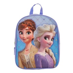 disney frozen 2 mini backpack for girls & toddlers with princess elsa and anna - 12 inch, purple