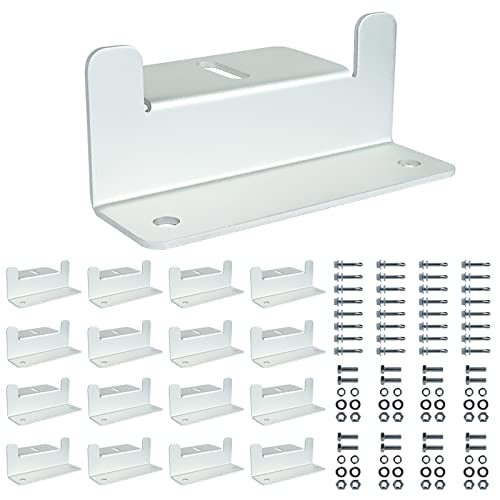 D&ONEHOS Solar Panel Mounting Z Brackets Lightweight Aluminum Corrosion-Free Construction for RVs, Trailers, Boats, Yachts, Wall and Other Off Gird Roof Installation, 16 Units per Set