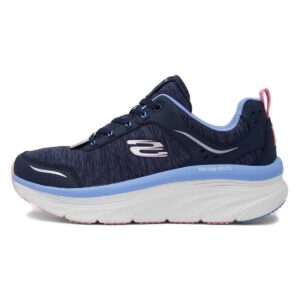 skechers women's relaxed fit: d'lux walker - cool groove - navy - us 9