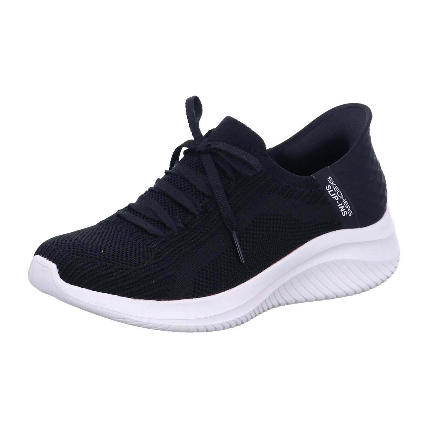 Skechers Sport Women's Women's Hands Free Slip-ins Ultra Flex 3.0-Brilliant Path Sneaker, Black/White, 8