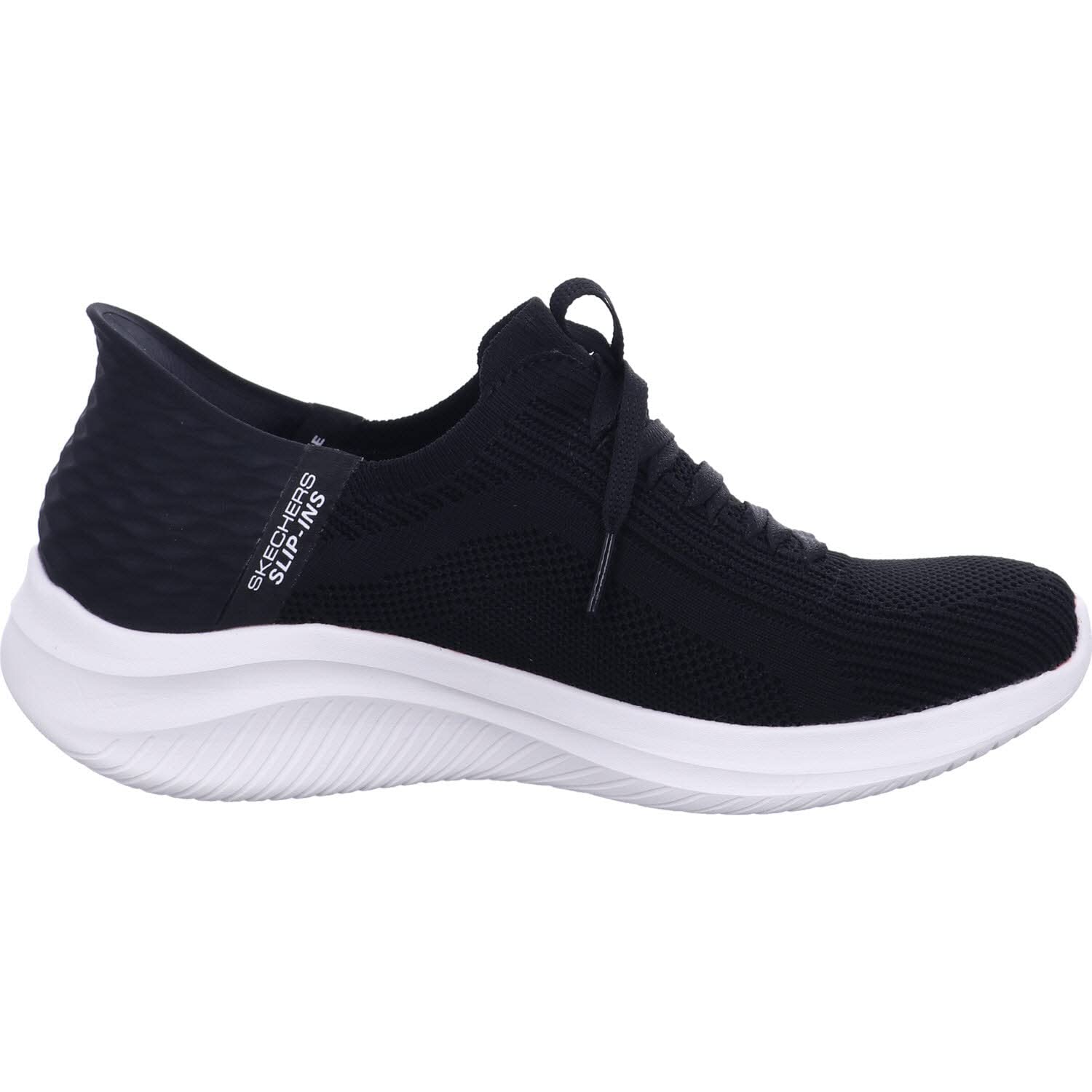 Skechers Sport Women's Women's Hands Free Slip-ins Ultra Flex 3.0-Brilliant Path Sneaker, Black/White, 8