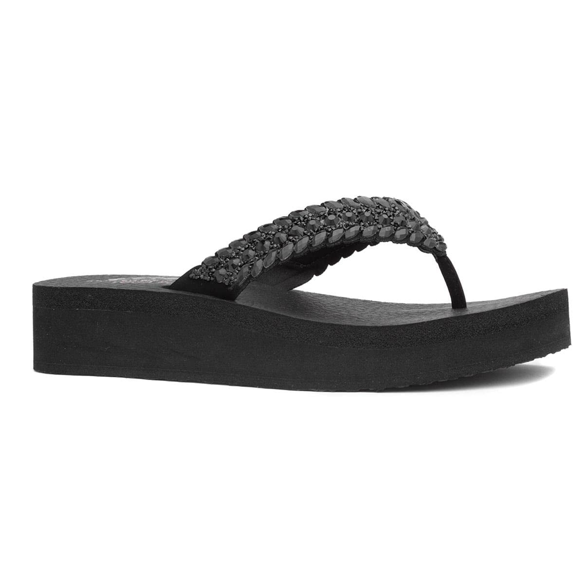 SKECHERS(スケッチャーズ) Women Sandal, Black, 25.0 cm