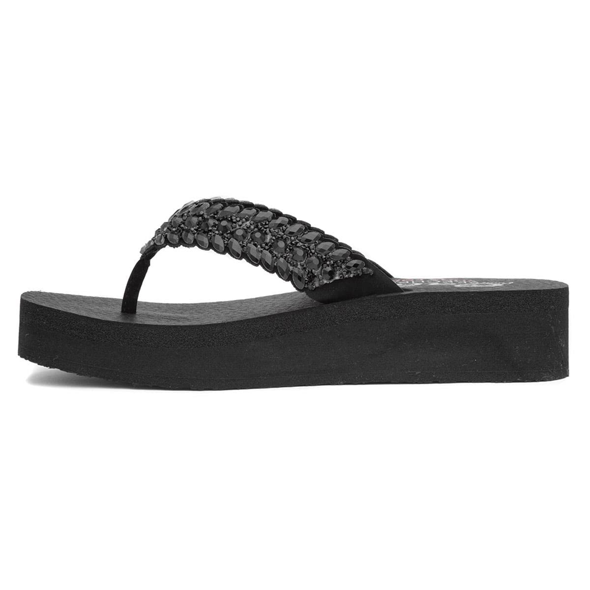 SKECHERS(スケッチャーズ) Women Sandal, Black, 25.0 cm