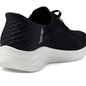 Skechers Sport Women's Women's Hands Free Slip-ins Ultra Flex 3.0-Brilliant Path Sneaker, Black/White, 7.5