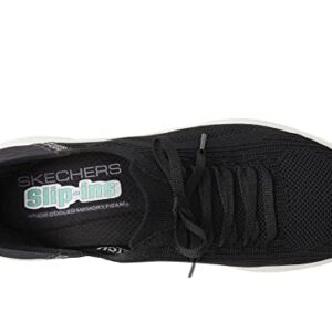 Skechers Sport Women's Women's Hands Free Slip-ins Ultra Flex 3.0-Brilliant Path Sneaker, Black/White, 7.5