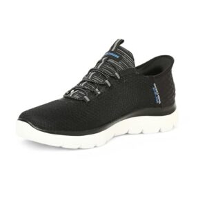 skechers summits high range hands free slip-ins black 7 d (m)