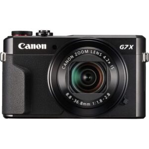 Canon PowerShot G7 X Mark II Digital Camera (1066C001), 64GB Card, NB13L Battery, Corel Photo Software, Card Reader, Soft Bag, Flex Tripod + More (Renewed)