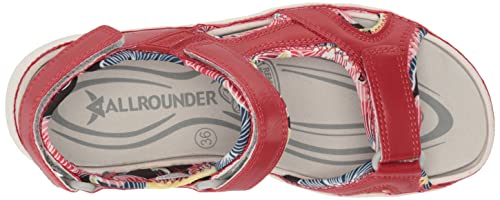 ALLROUNDER by MEPHISTO Women's Its Me Sandal, Red Soft, 8