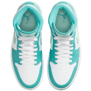 Jordan Womens WMNS Air Jordan 1 Mid DV2229 300 Washed Teal - Size 11W