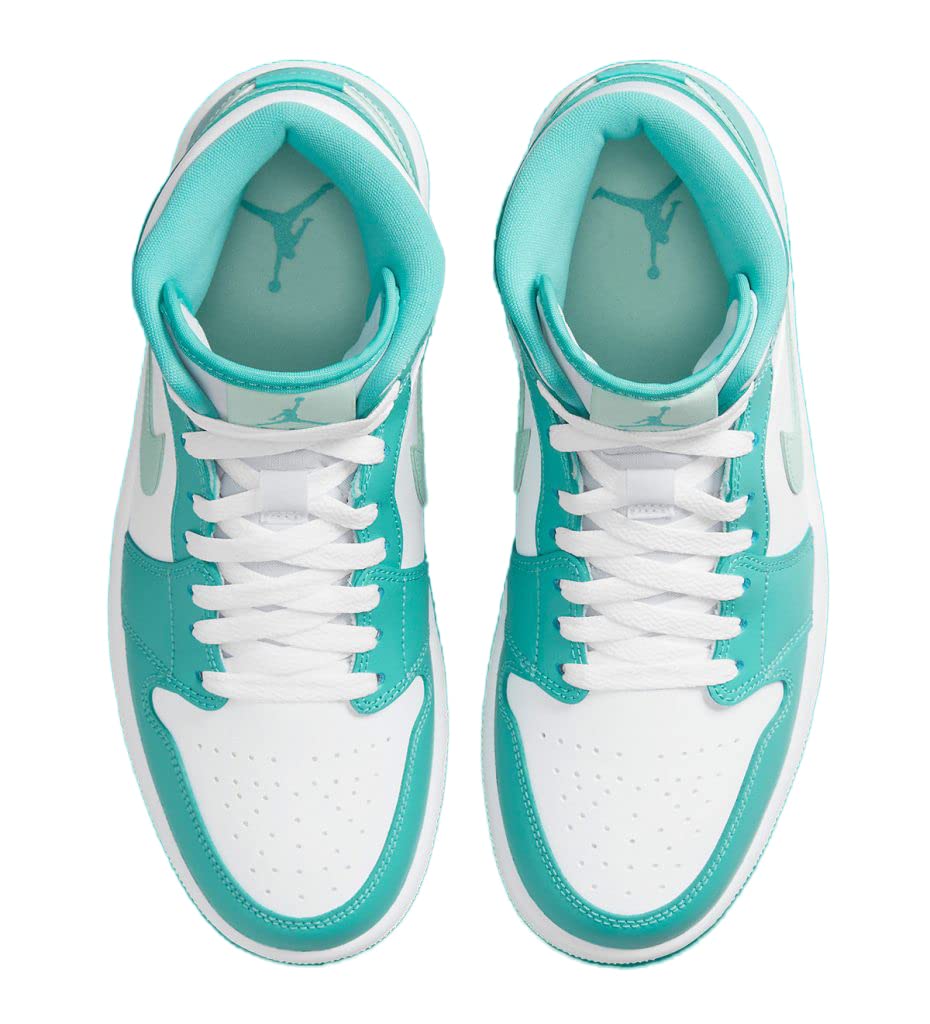 Jordan Womens WMNS Air Jordan 1 Mid DV2229 300 Washed Teal - Size 11W