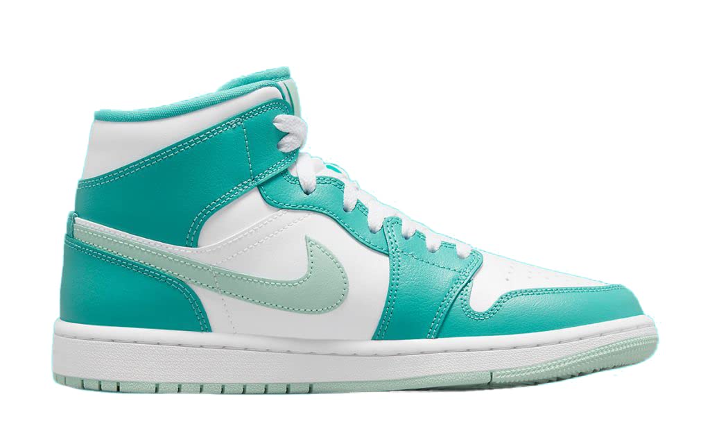 Jordan Womens WMNS Air Jordan 1 Mid DV2229 300 Washed Teal - Size 11W