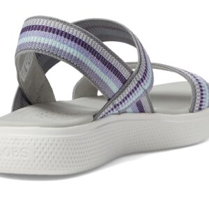 Skechers Women's 114400 Sandal, Purple Multi, 8