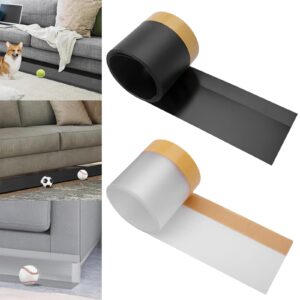 118 inch Gap Bumper Under Sofa Self-Adhesive, Toy Blocker Under Furniture,Under Bed Blocker for Pets, Blocker Sofa Baffle Avoid Things Sliding Under Couch