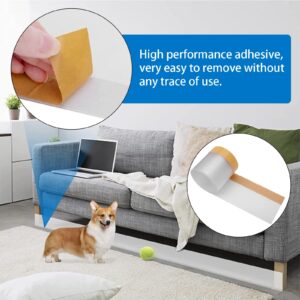 118 inch Gap Bumper Under Sofa Self-Adhesive, Toy Blocker Under Furniture,Under Bed Blocker for Pets, Blocker Sofa Baffle Avoid Things Sliding Under Couch