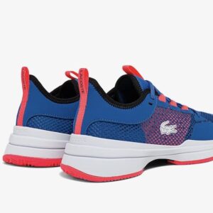 Lacoste Women's AG-LT21 Tennis Shoes, Blue/White (us_Footwear_Size_System, Adult, Women, Numeric, Medium, Numeric_8)