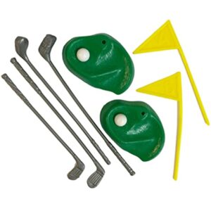 Golf Cake Decorations - Cake Topper - Birthday Retirement for Golfers - with Flag on Green Golf Ball Clubs - Sport Theme Party Supply Favors