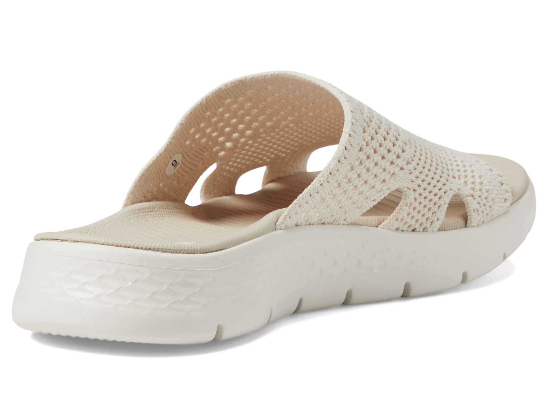 Skechers Women's GO Walk Flex Sandal-ELATION Slide, Natural, 8